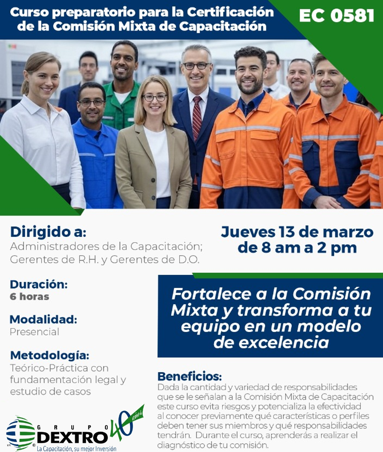 Grupo Dextro | Capacitación